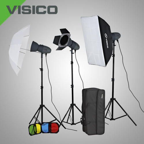 Visico VL PLUS 200 Softbox/Barndoor kit комплект импульсного света