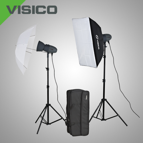Visico VL PLUS 200 Softbox/Umbrella kit комплект импульсного света